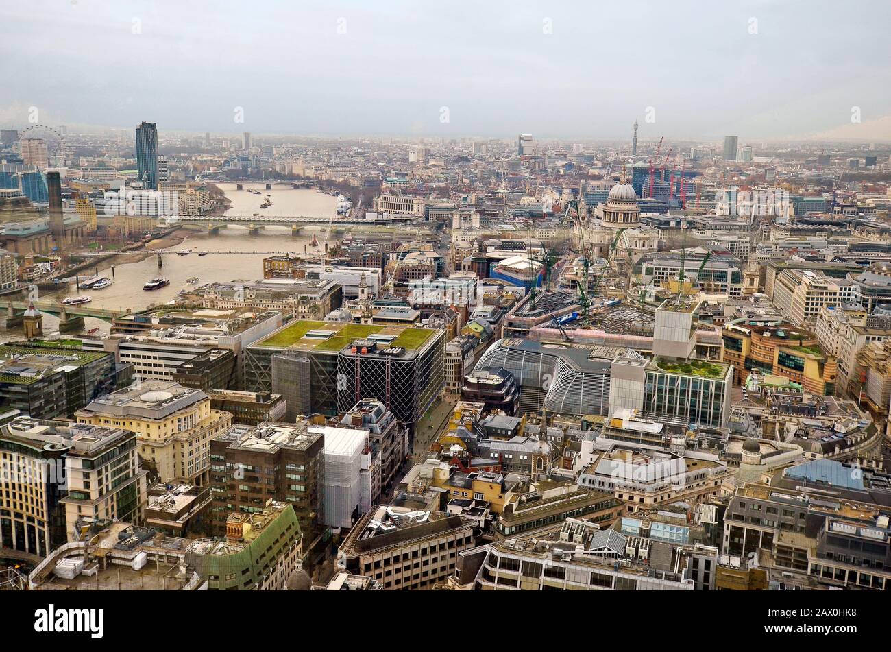 Great Britain, aerial view city of London Stock Photo - Alamy