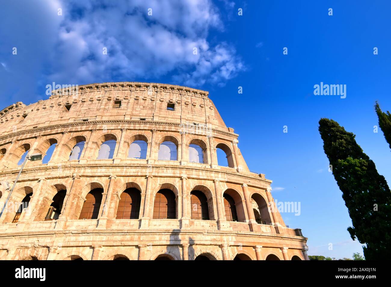 The Roman Colosseum in located in Rome, Italy Stock Photo - Alamy