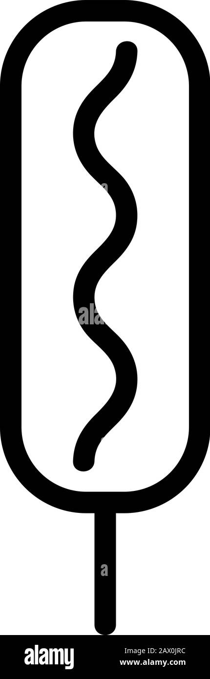 corn food icon vector. Isolated contour symbol illustration Stock ...