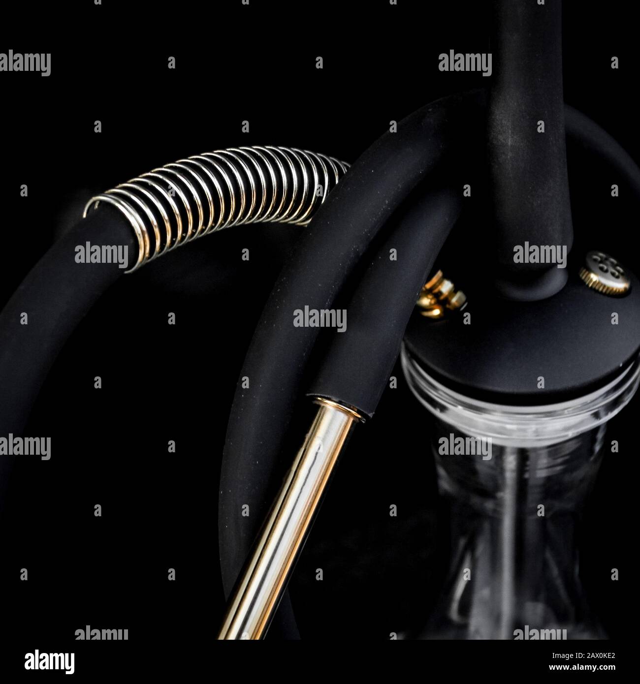 modern design hookah on dark background, closeup Stock Photo - Alamy