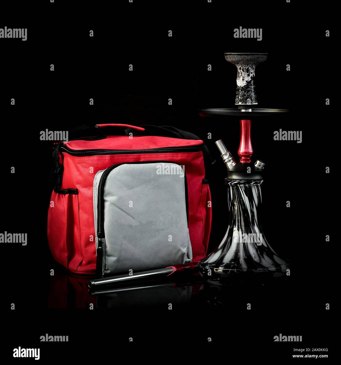 modern design hookah on dark background, closeup Stock Photo - Alamy