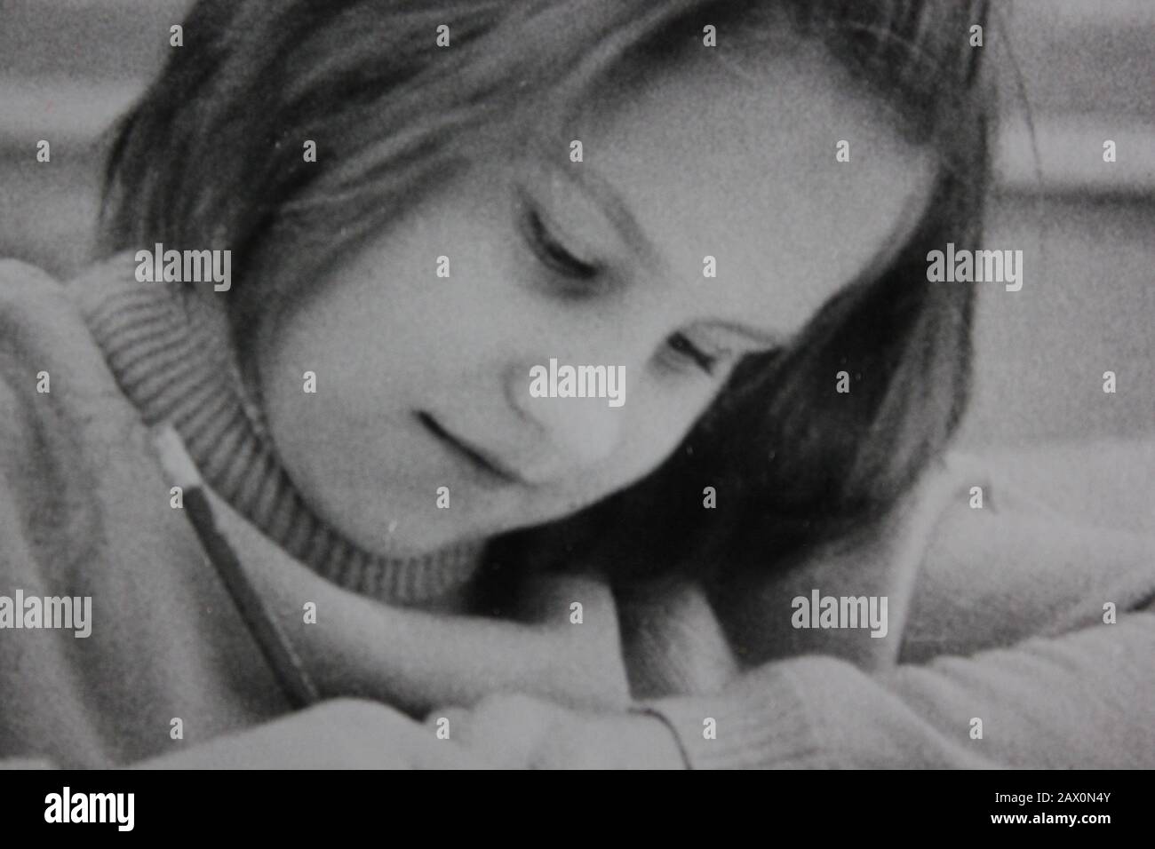 Fine 1970s black and white vintage photography of a young girl ...