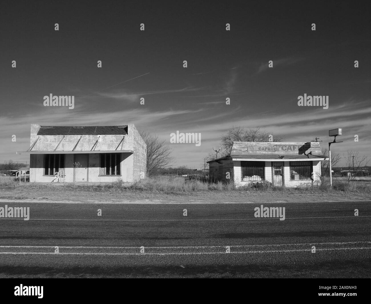 Small West Texas towns along US highway 180/62. Time seems to have ...