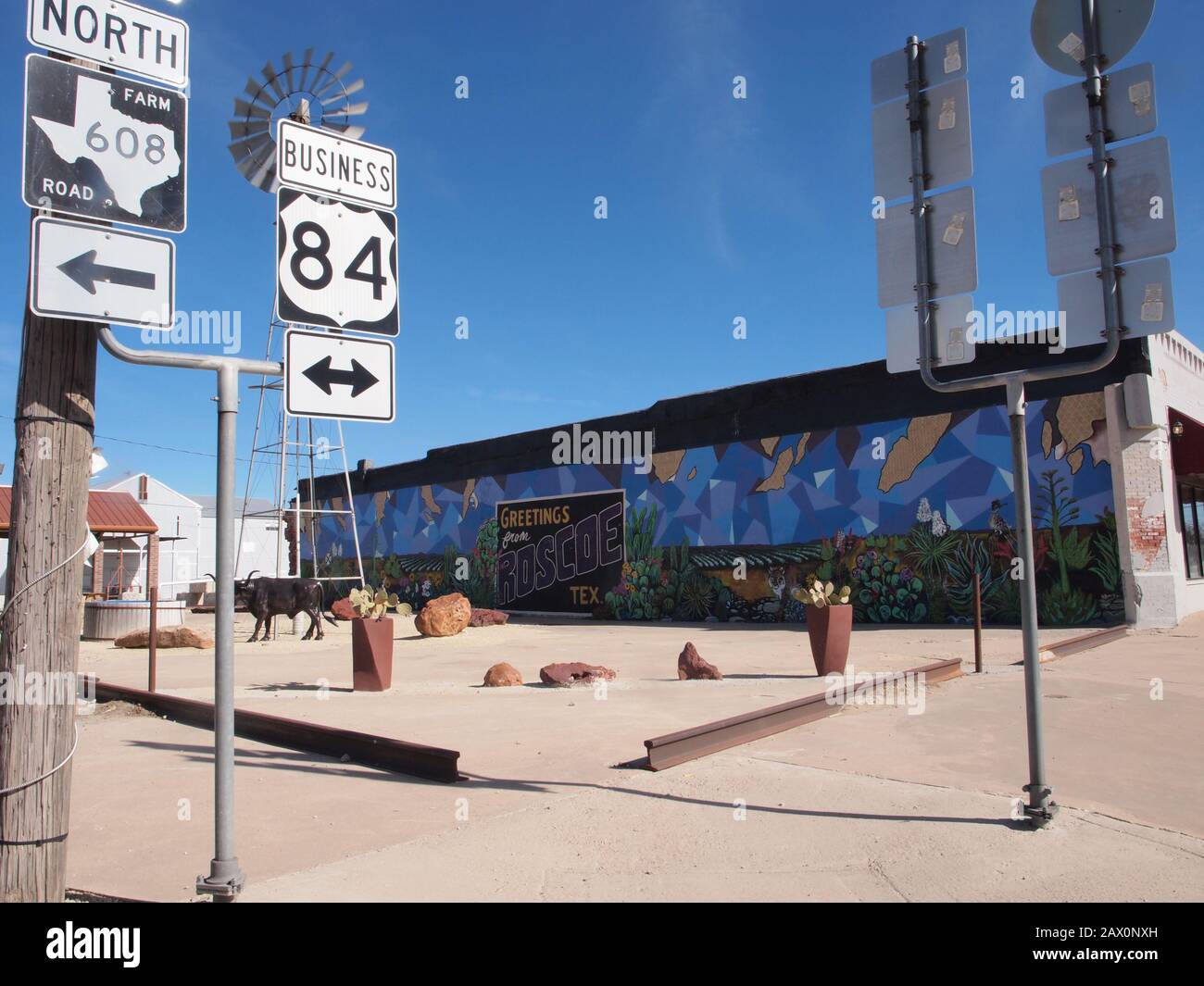 Small West Texas towns along US highway 180/62. Time seems to have ...