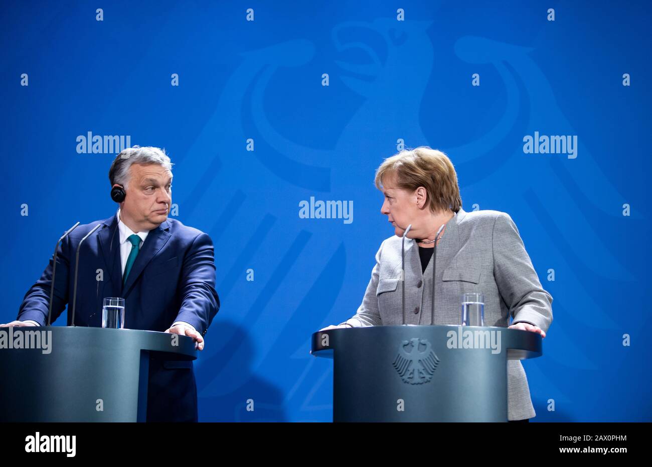 Berlin, Germany. 10th Feb, 2020. Federal Chancellor Angela Merkel (CDU ...