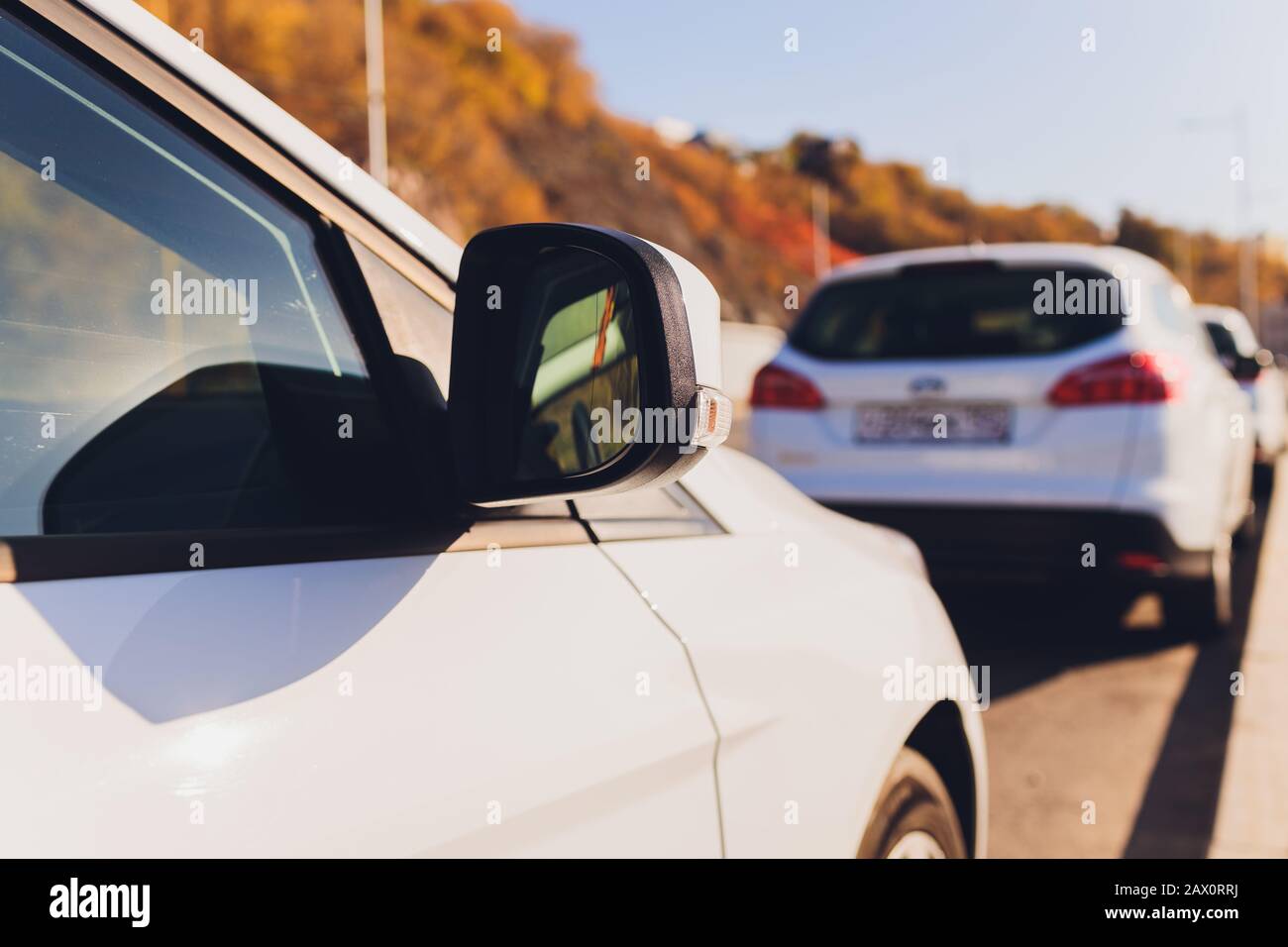 Car side shot and tree hi-res stock photography and images - Alamy