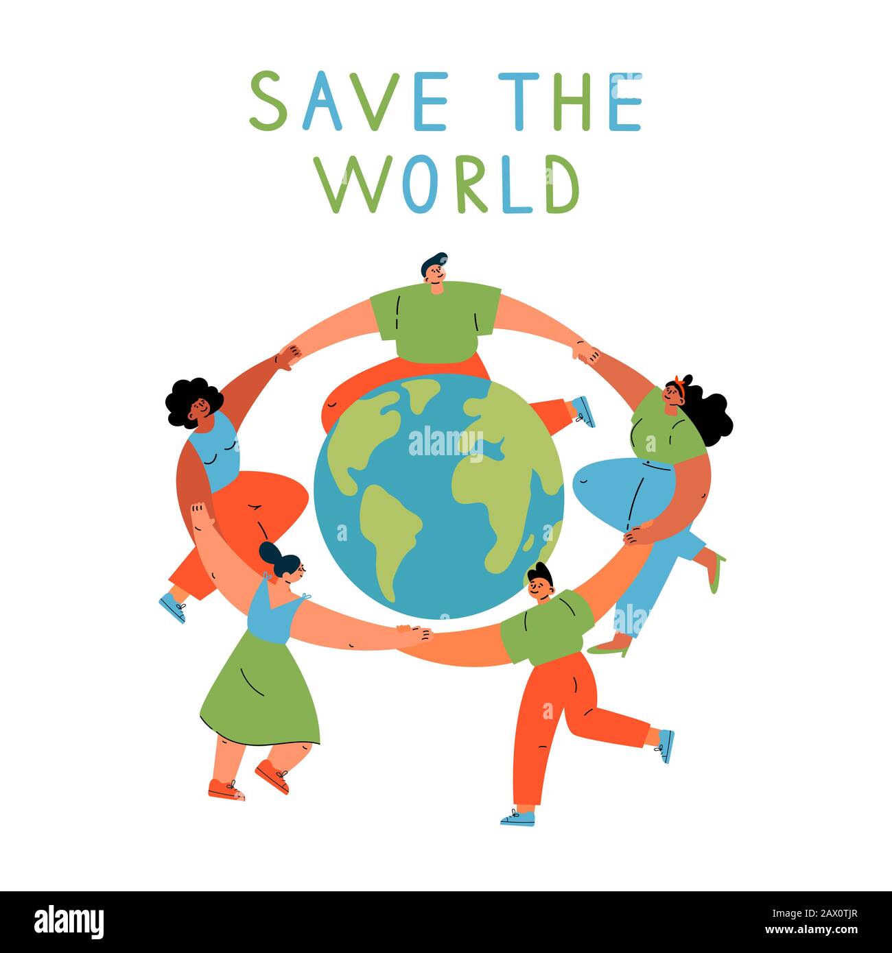 Diversity concept world map cartoon hi-res stock photography and images ...