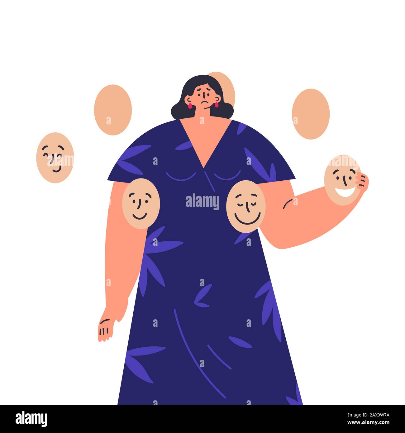 Mask change Stock Vector Images - Alamy