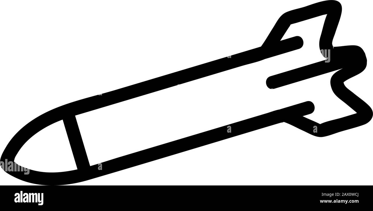 Army torpedo icon vector. Isolated contour symbol illustration Stock ...