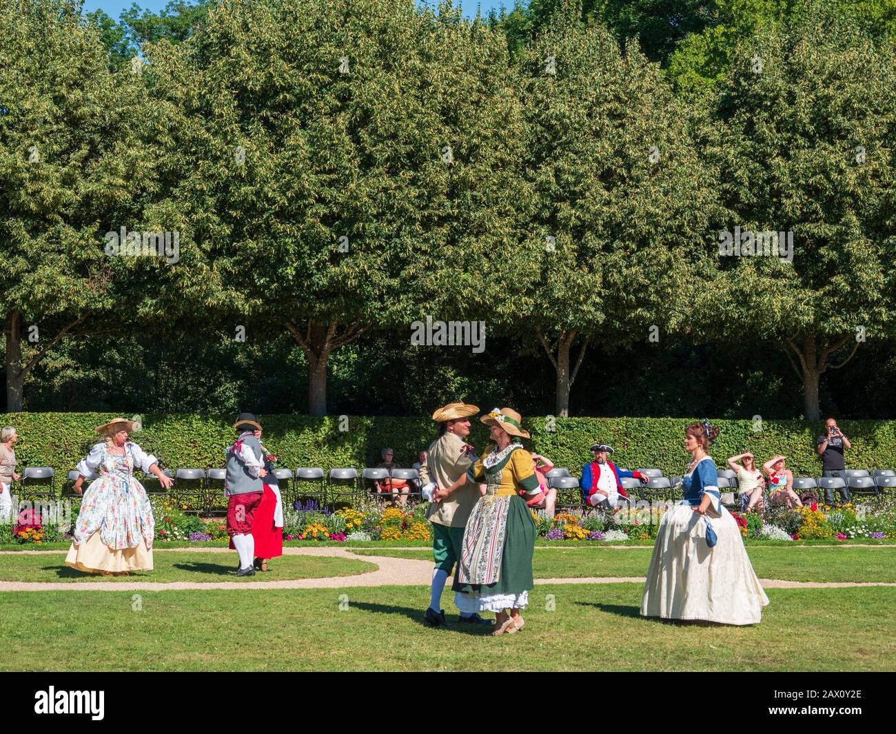 Rokoko-Festspiele, Tanz, Hofgarten, Ansbach, Mittelfranken, Franken ...