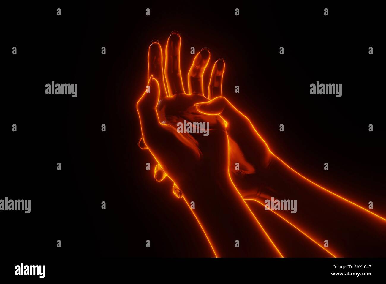 Human hand holding fire hi-res stock photography and images - Alamy