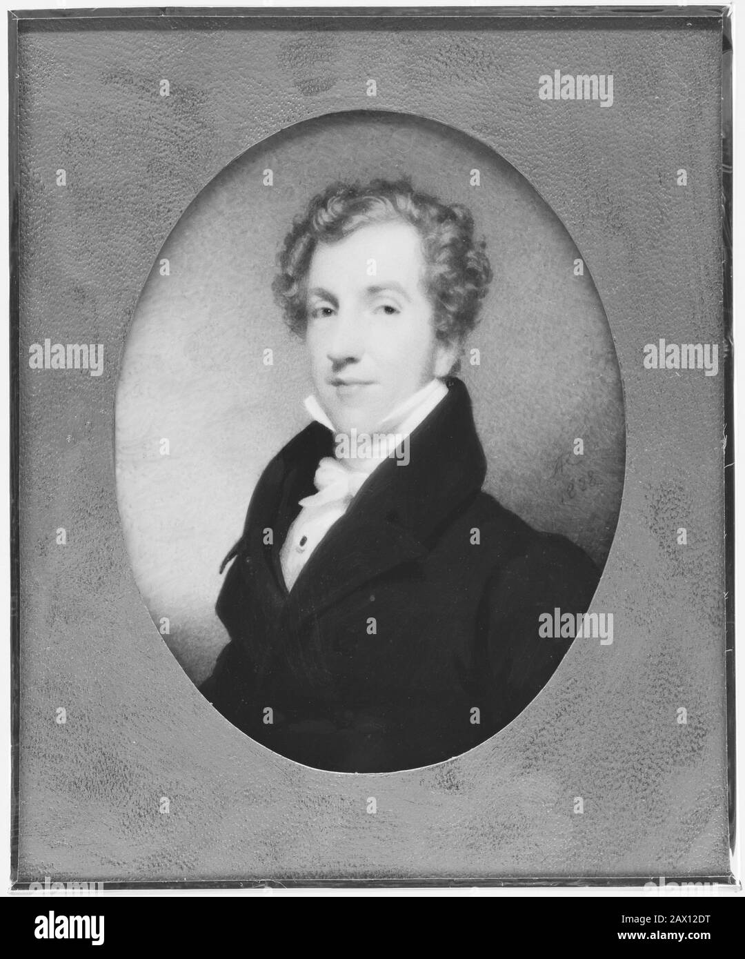 Miniature art portrait Black and White Stock Photos & Images - Alamy