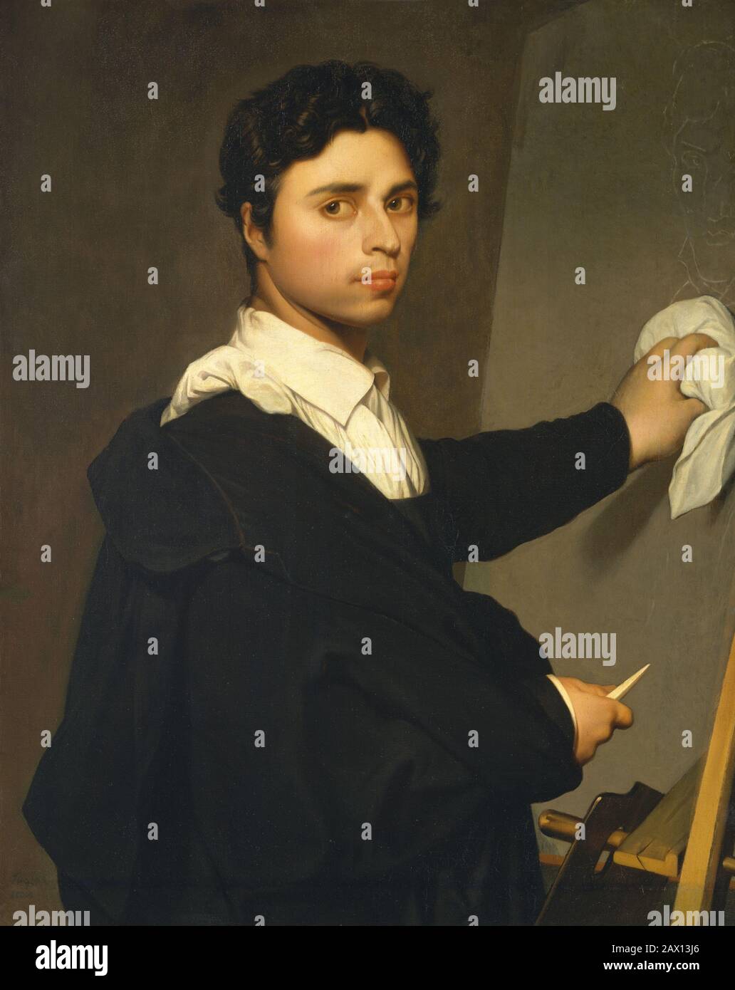 Ingres (1780-1867) as a Young Man, ca. 1850-60 Stock Photo - Alamy