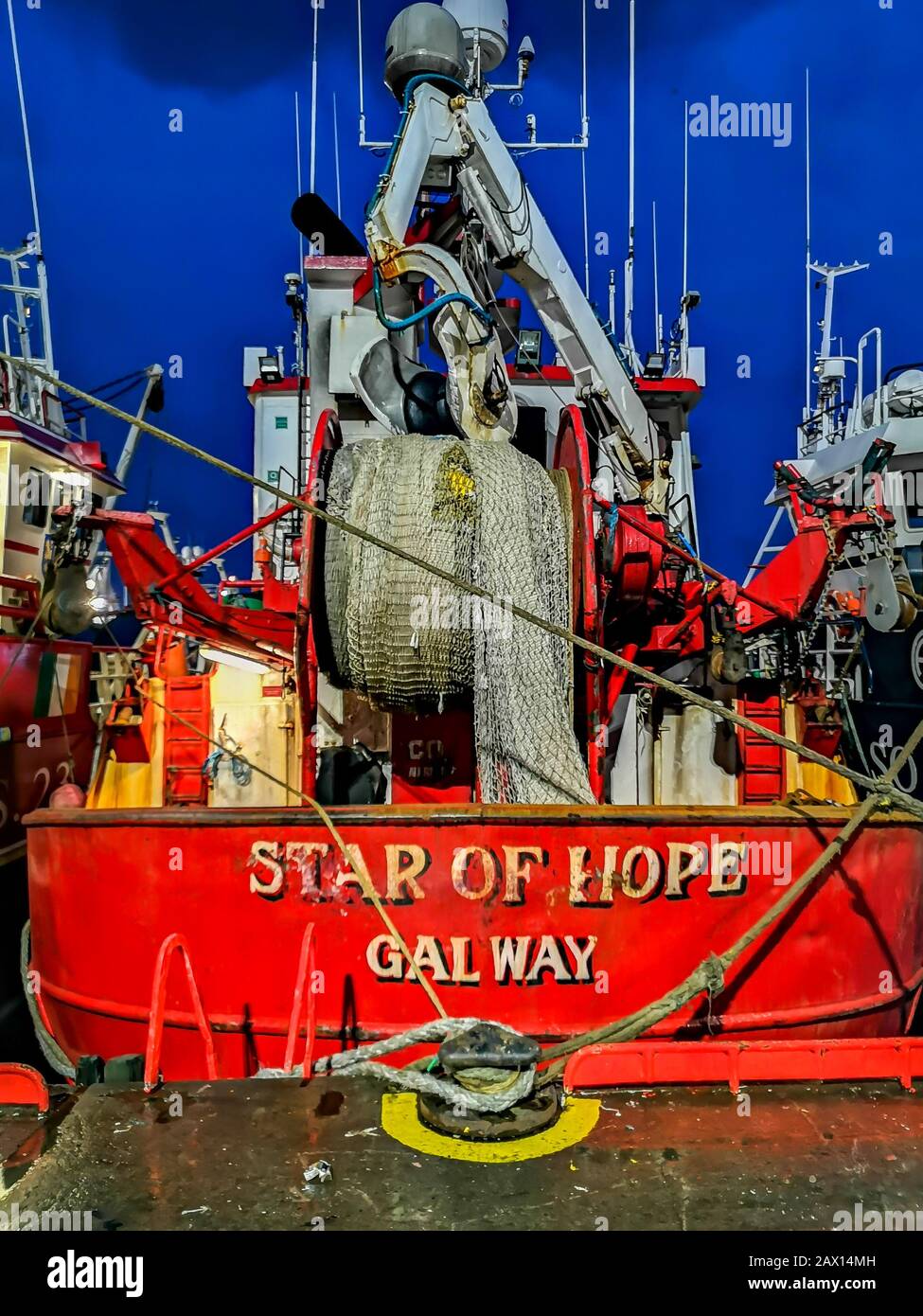 Fishing trawler at sea during storm hi-res stock photography and images ...