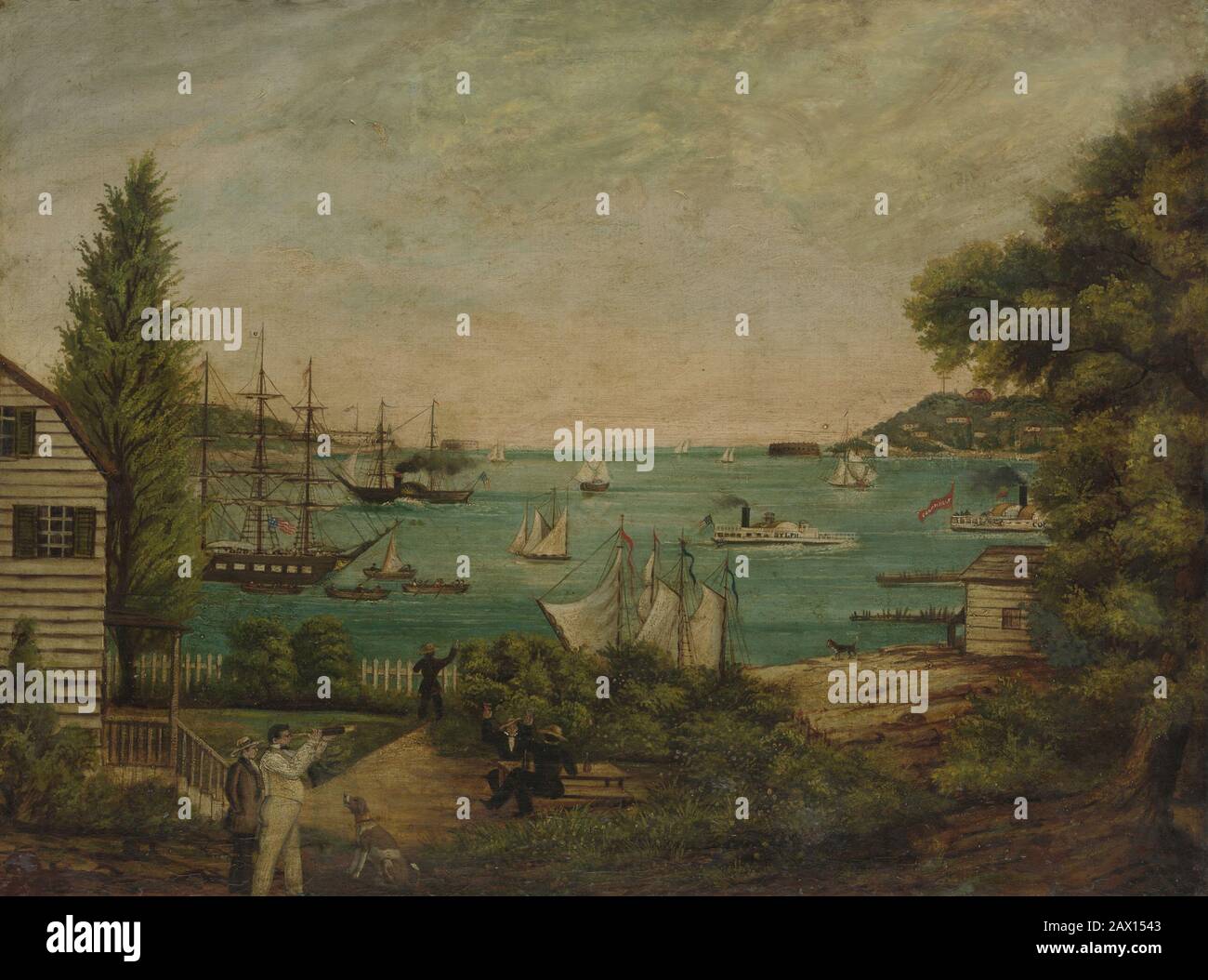 View of new york city 1855 hi-res stock photography and images - Alamy