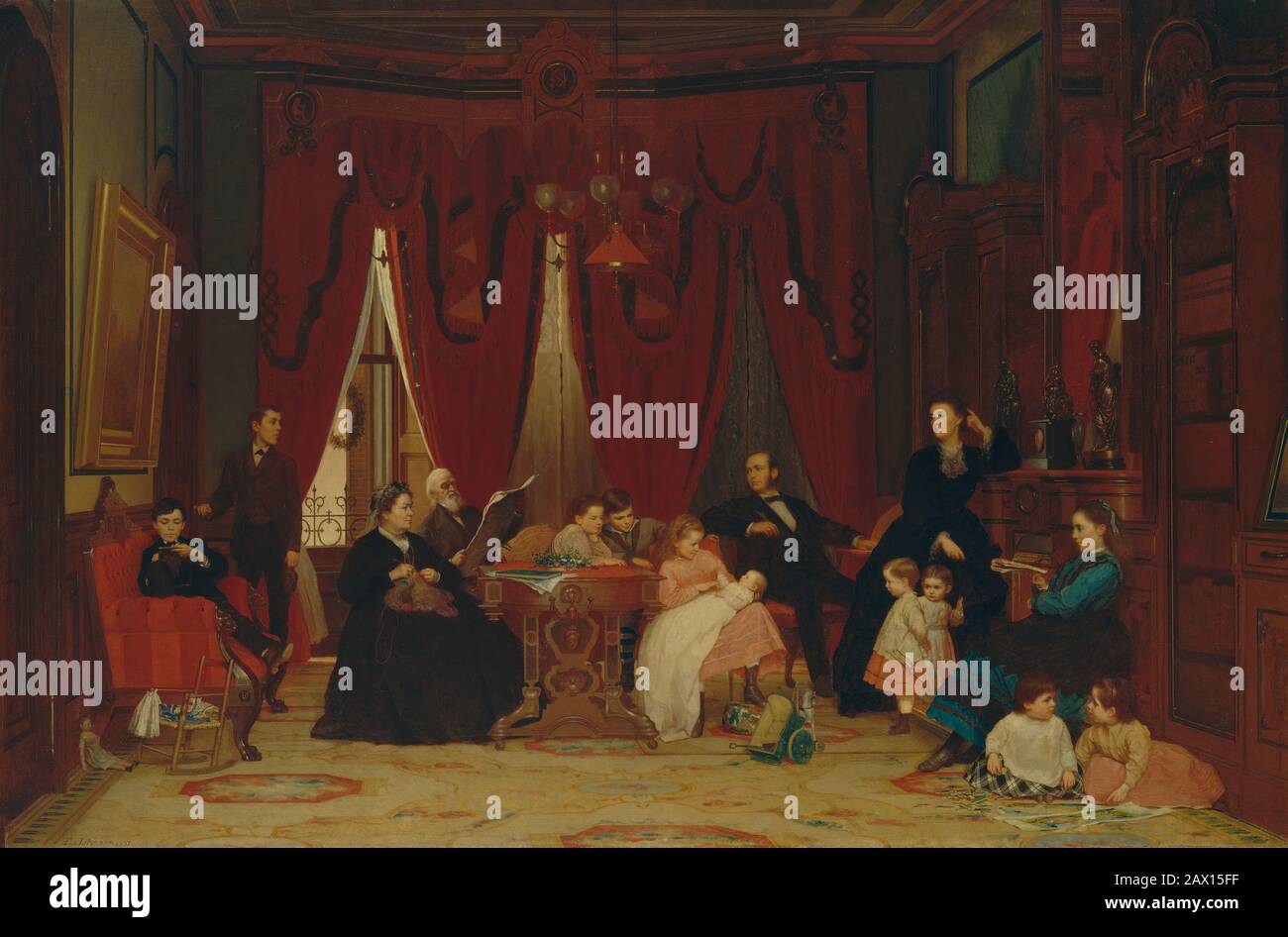 The Hatch Family, 1870-71 Stock Photo - Alamy