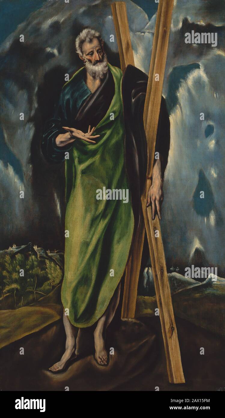 Saint Andrew, ca. 1610. Andrew and his brother, the apostle Peter, were ...