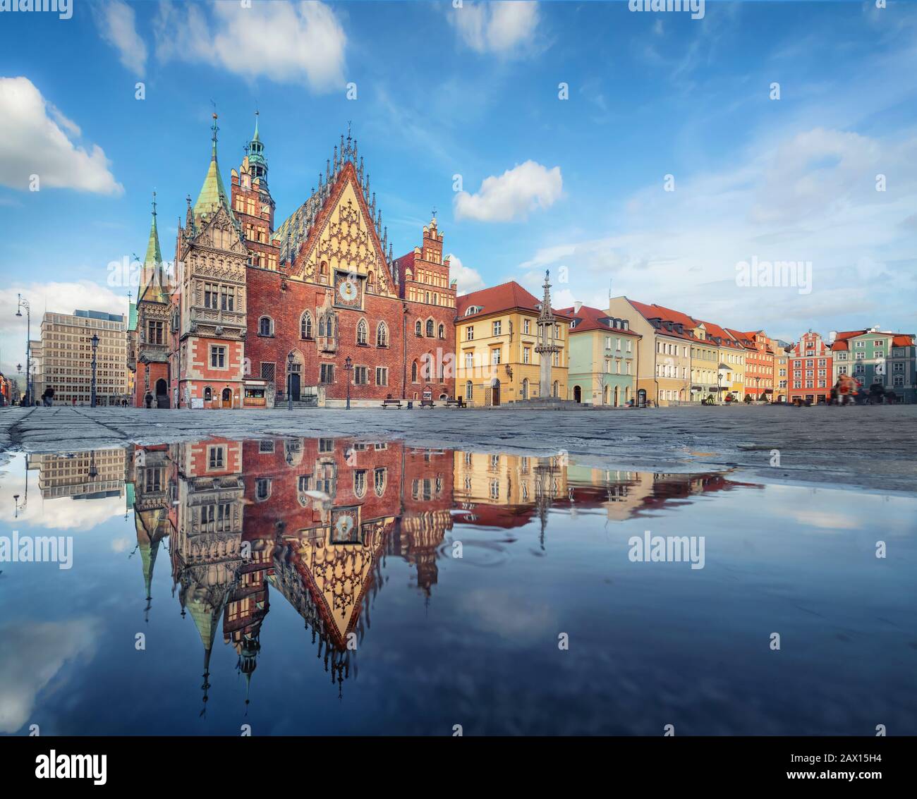 Wroclaw, Poland. Historic Town Hall building - the main architectural ...