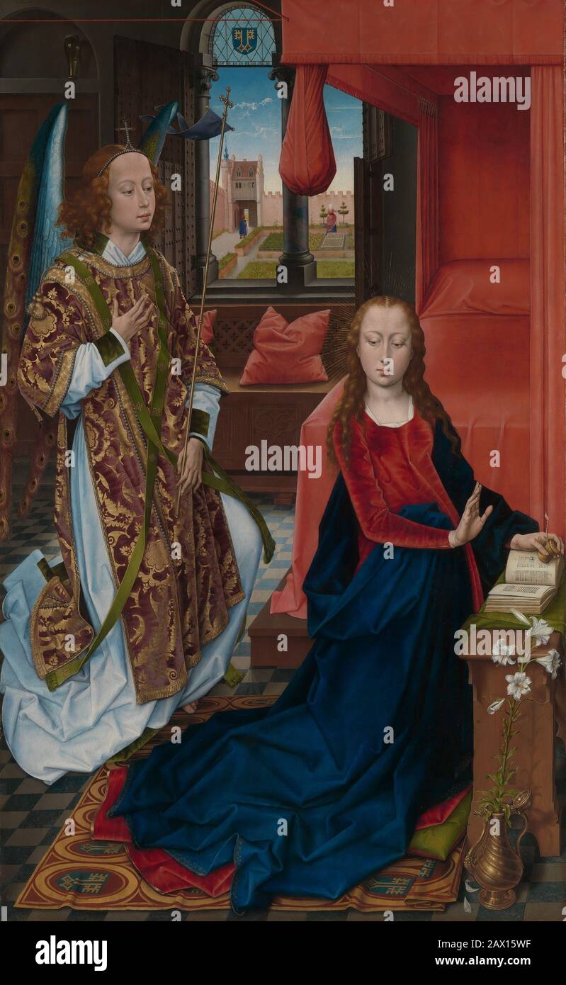 Renaissance woman praying painting hi-res stock photography and images ...