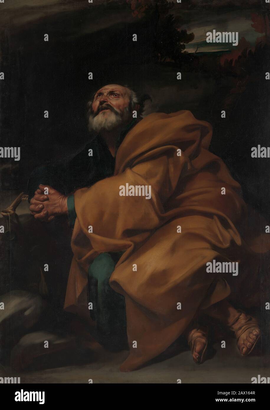 The Tears of Saint Peter, ca. 1612-13 Stock Photo - Alamy