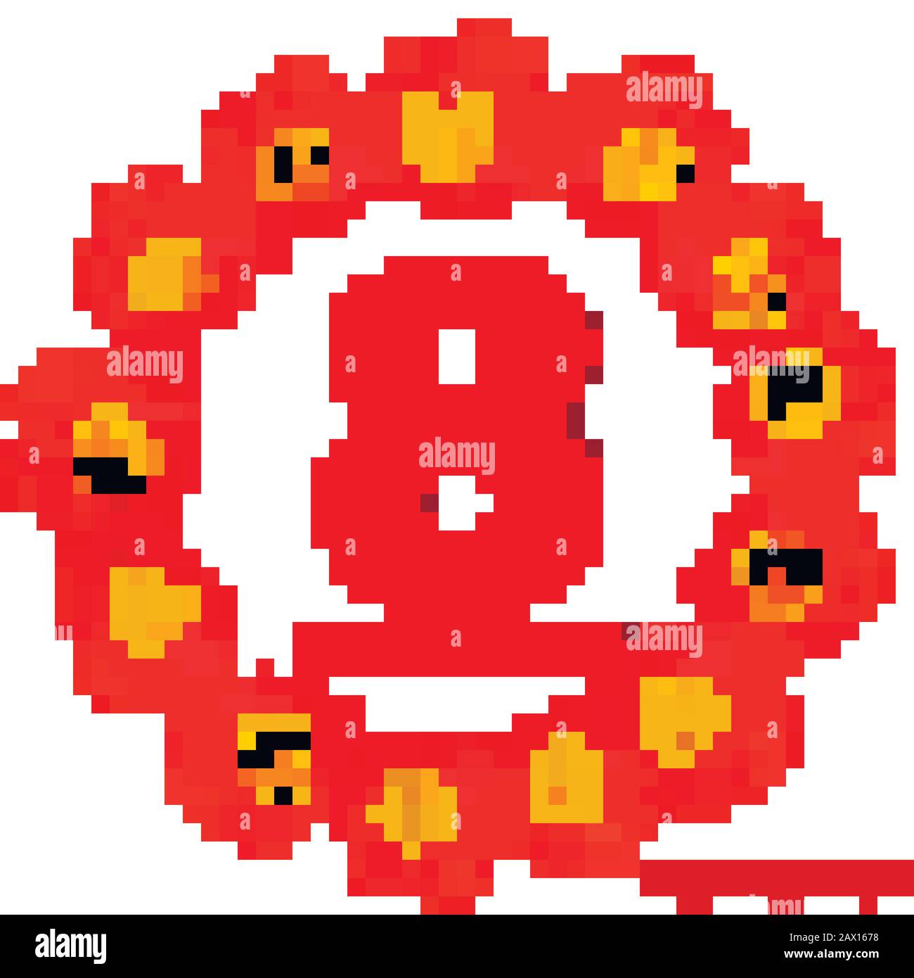 February 8 icon. For planning important day. Banner for holidays and ...