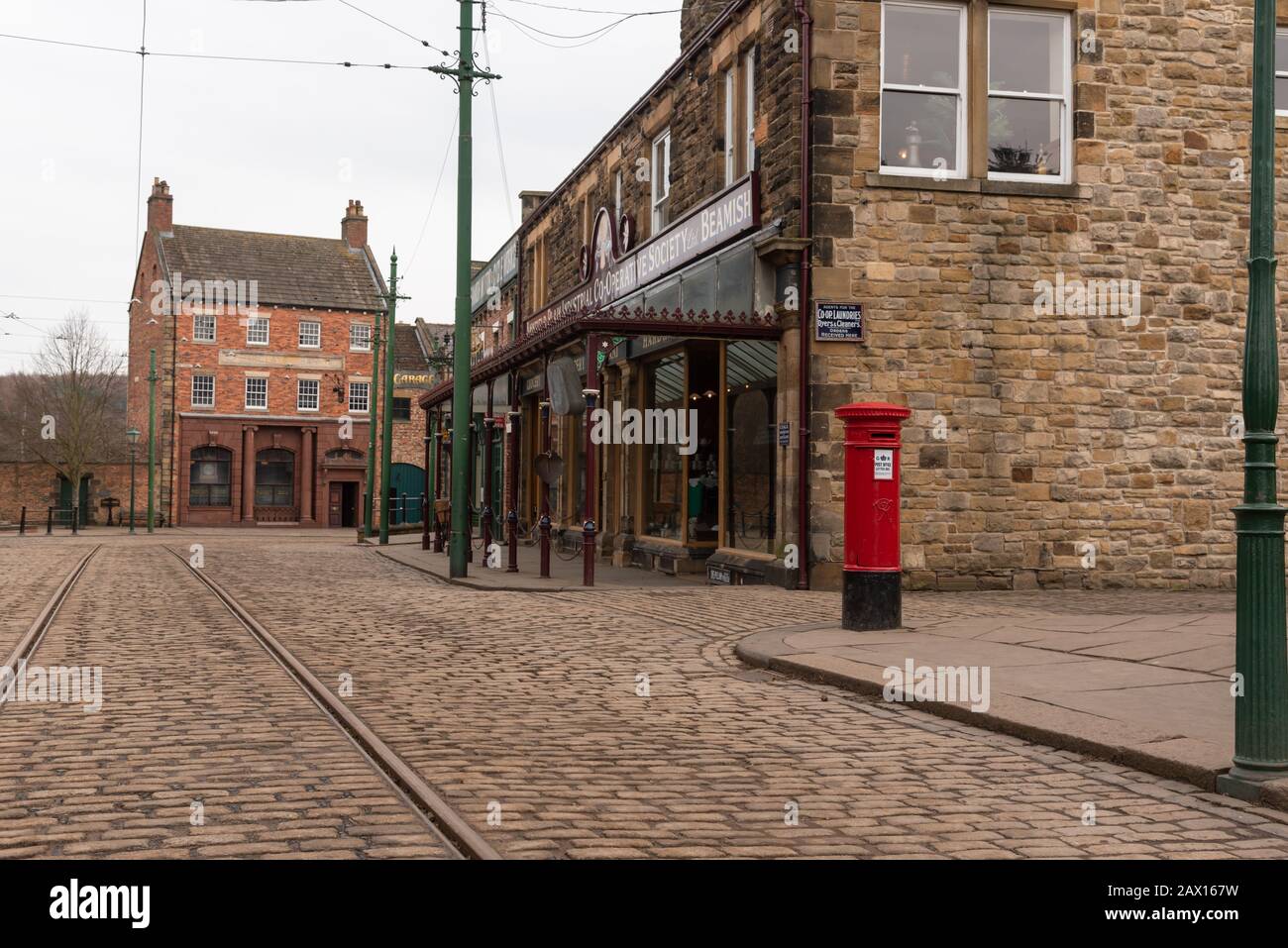 Red pillar box beamish hi-res stock photography and images - Alamy