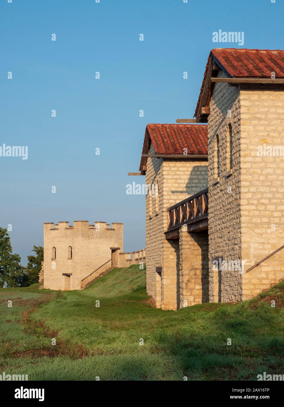 Reconstruction of roman fort hi-res stock photography and images - Alamy