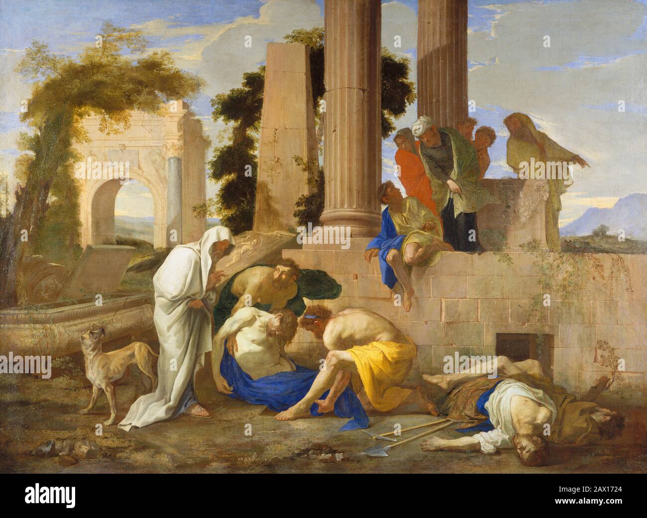 Tobit Burying the Dead, 1640s Stock Photo - Alamy