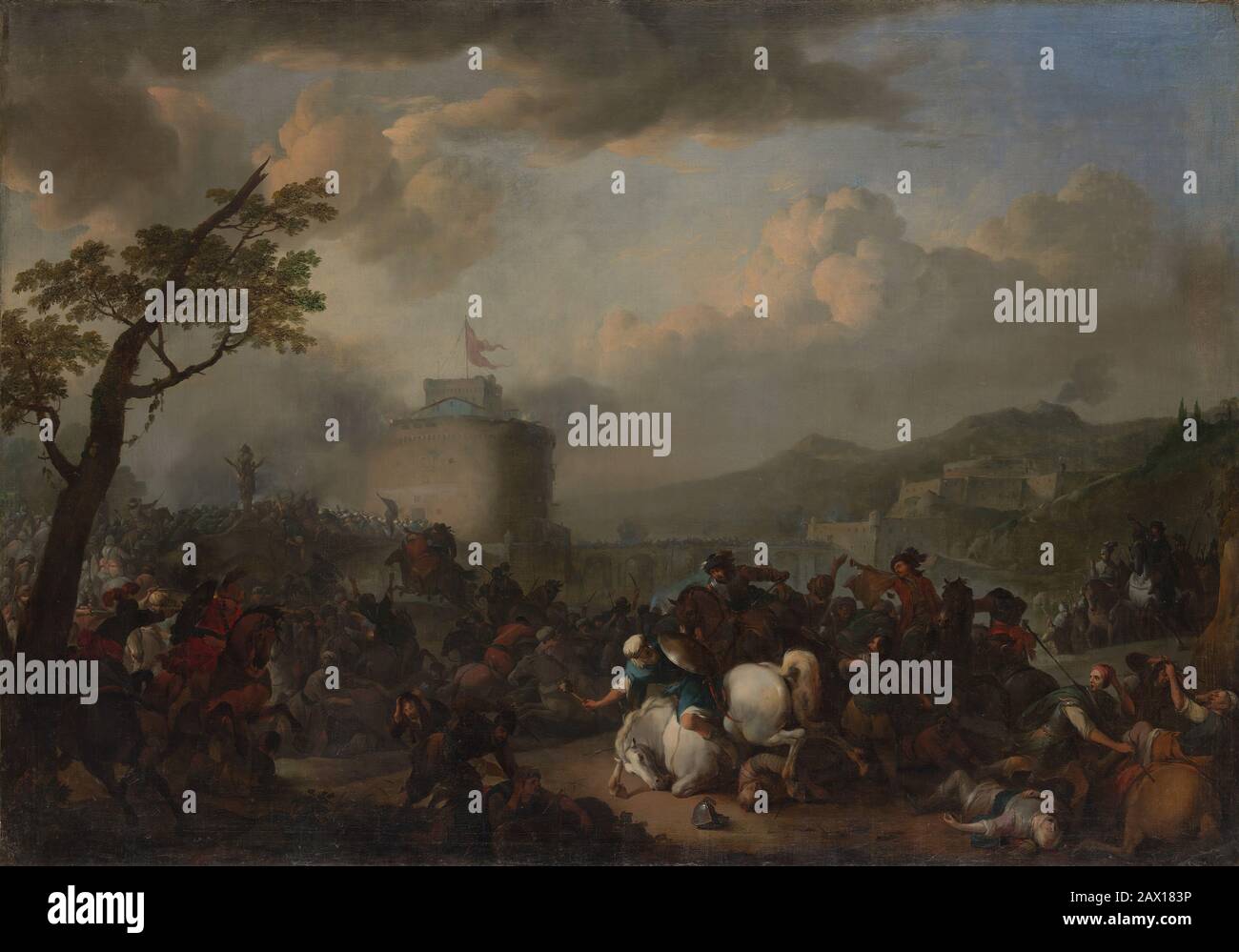 Battle Scene, 1671 Stock Photo - Alamy