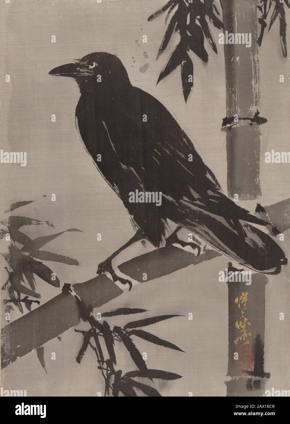 Bird on a bamboo branch hi-res stock photography and images - Alamy