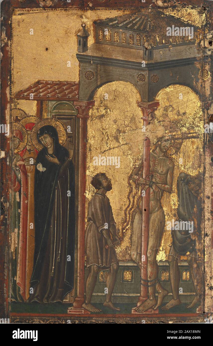 The Flagellation, first half 14th century Stock Photo - Alamy