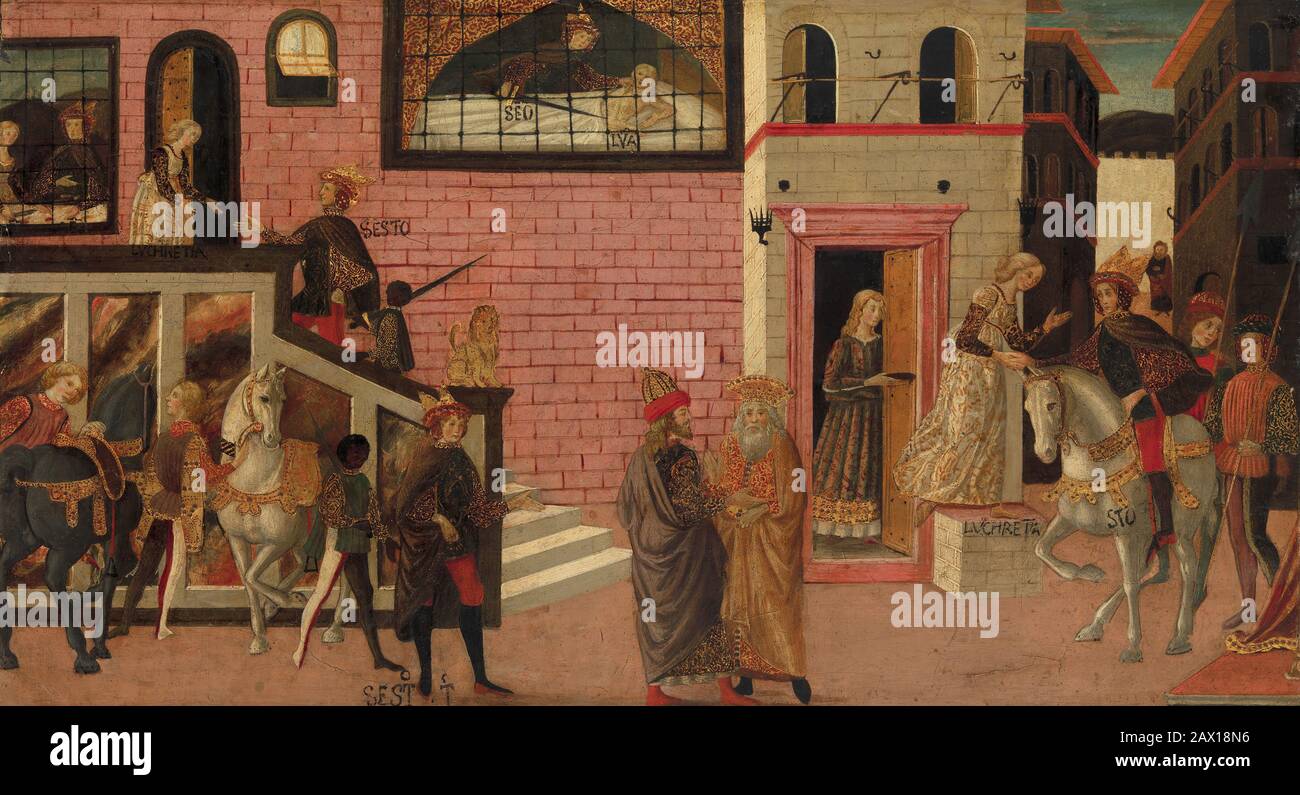 The Rape of Lucretia, late 15th-early 16th century. According to Roman ...