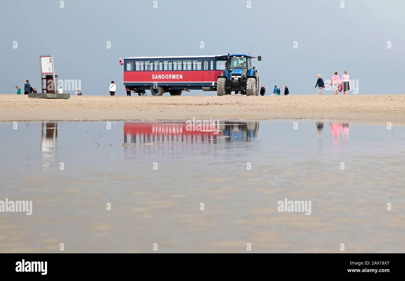 Skagen, Denmark 2012 "Grenen" in Skagen, Denmark. Tourists in the ...