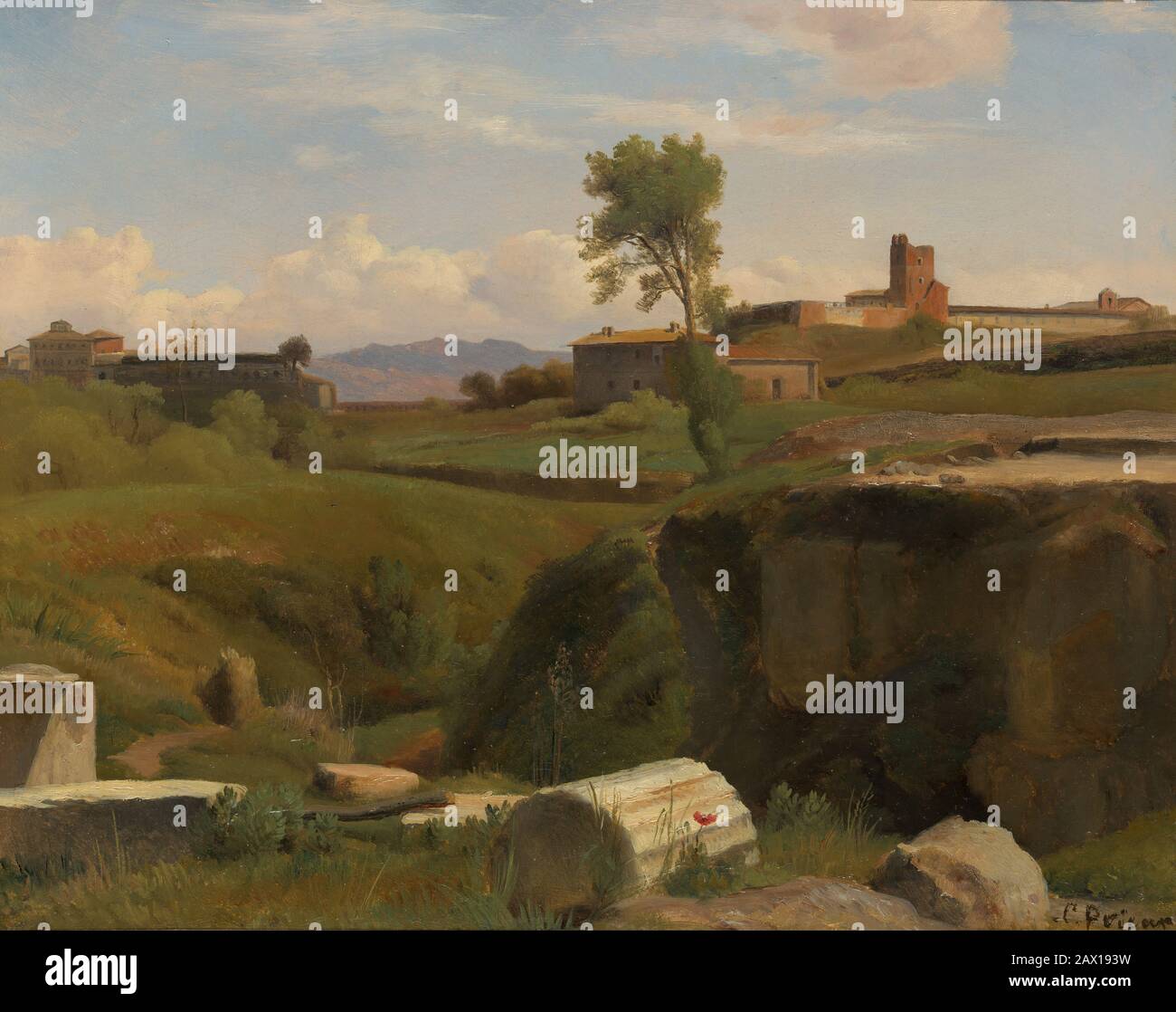 View on the Aventine Hill, Rome. One of the Seven Hills on which ...