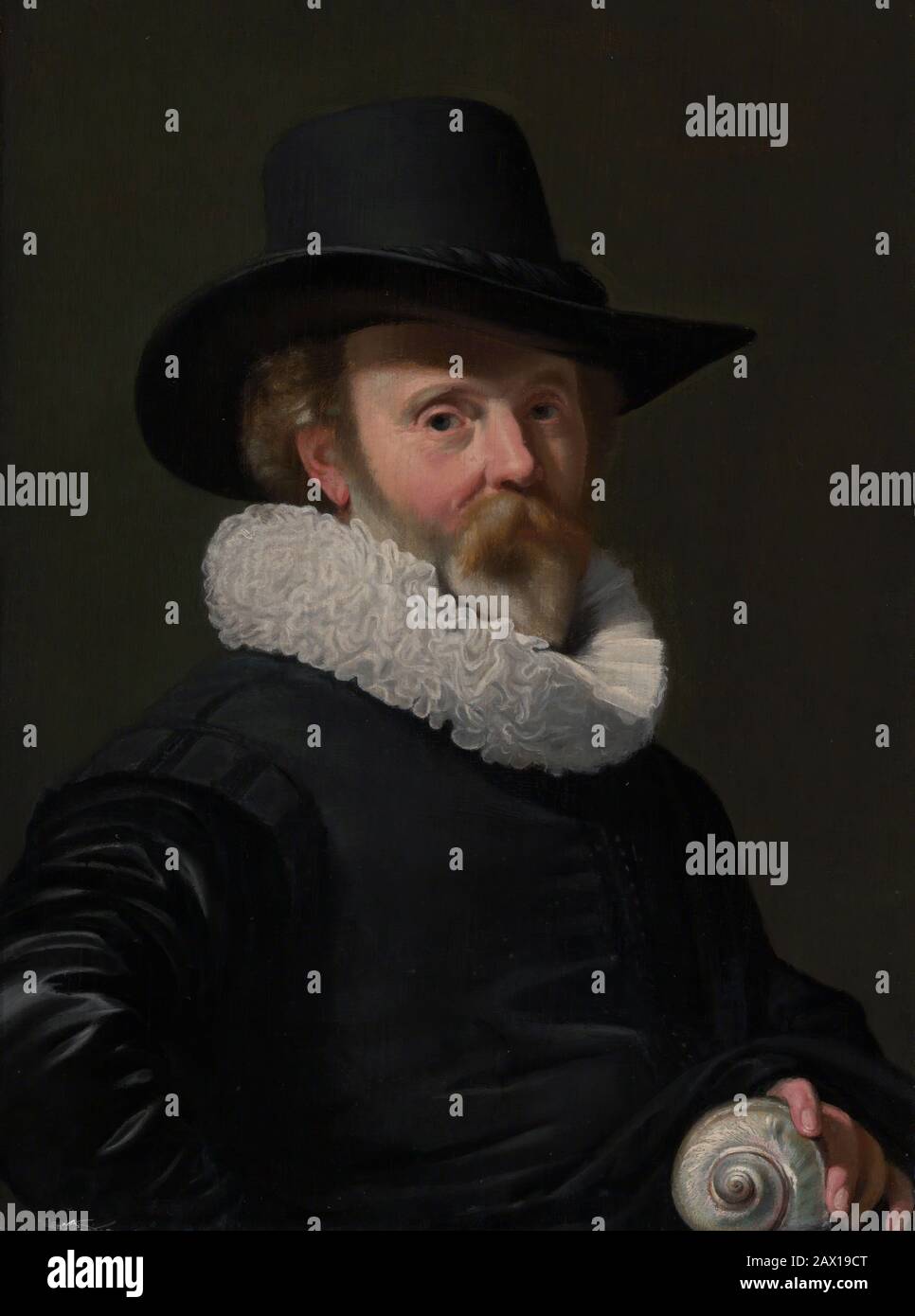 Portrait of a Man with a Shell, ca. 1625-26 Stock Photo - Alamy