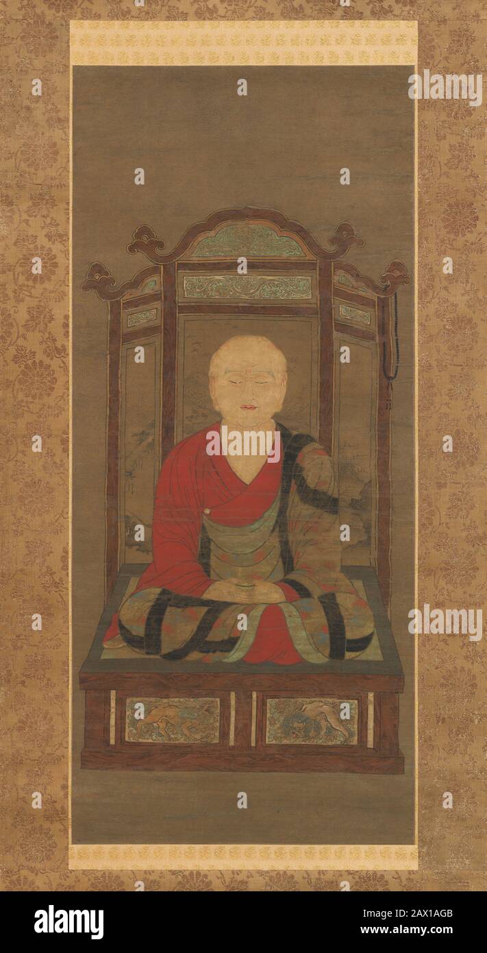 Priest in Meditation, 15th century. Possibly the blind Chinese priest ...
