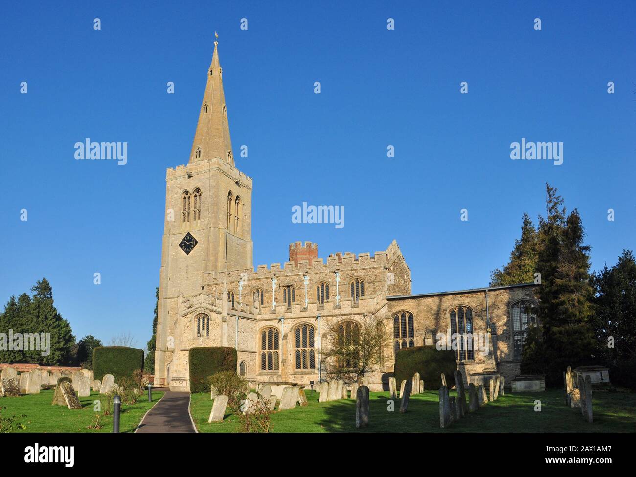 St Mary's Parish Church, Buckden, Cambridgeshire, England, UK Stock ...