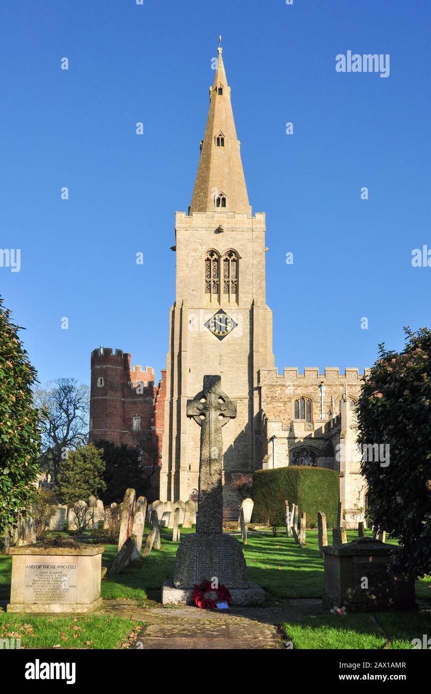 St Mary's Parish Church, Buckden, Cambridgeshire, England, UK Stock ...