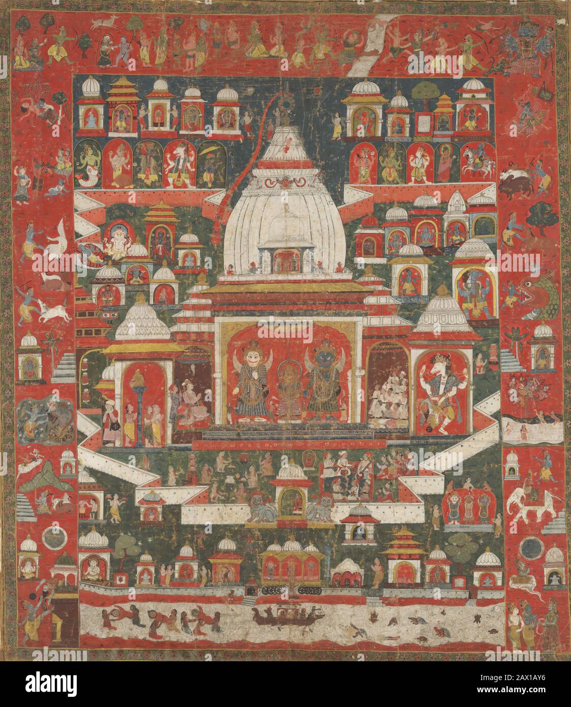 Worship of Lord Jagannatha in his temple at Puri, First half 18th ...
