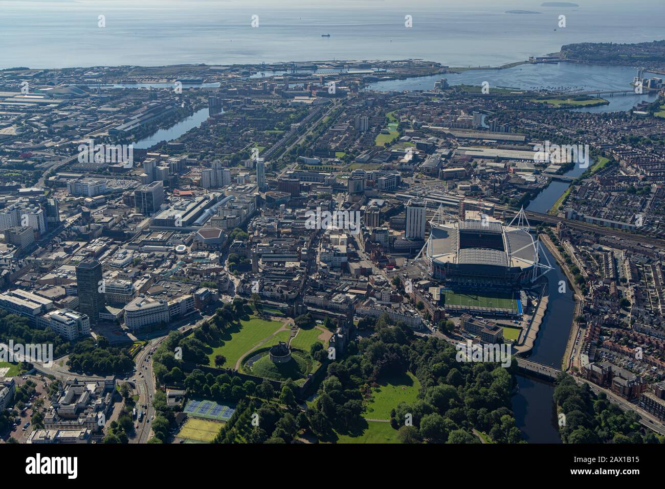 Central square cardiff aerial hi-res stock photography and images - Alamy