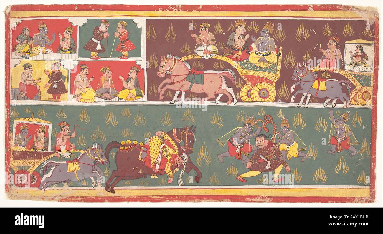Episodes from Krishna's Life: Folio from a Bhagavata Purana (Ancient ...