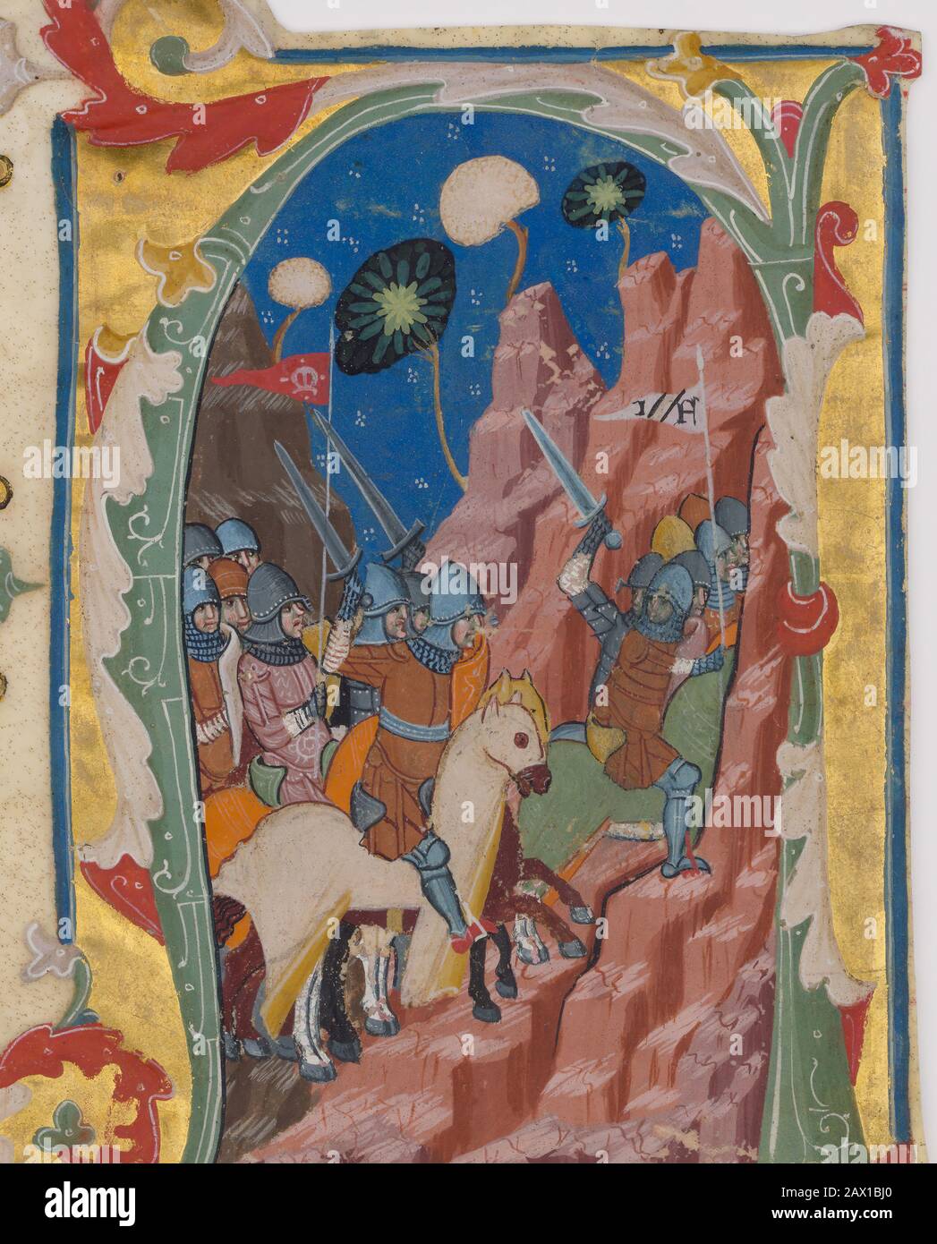 Medieval knights manuscript hi-res stock photography and images - Alamy