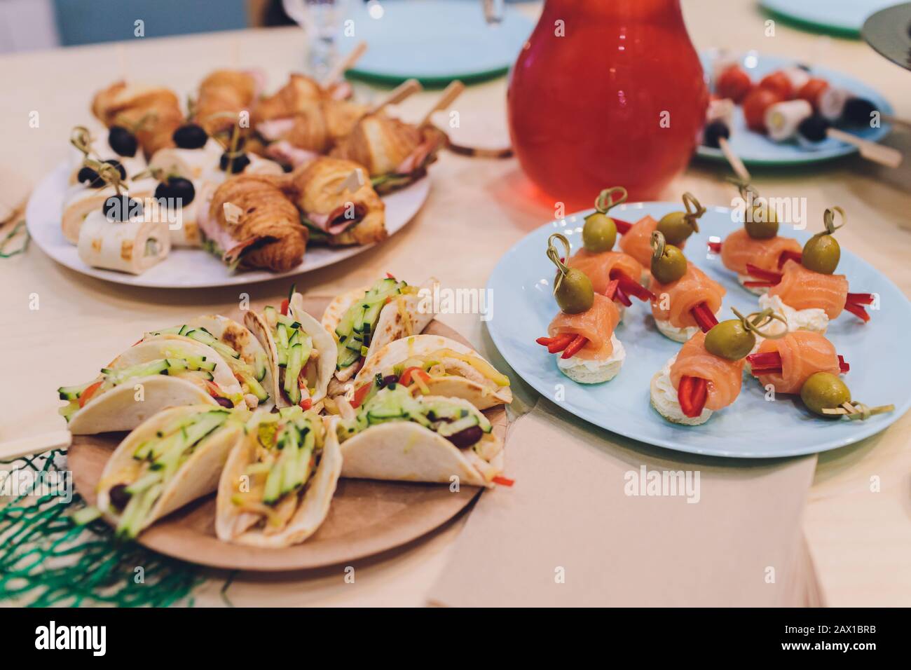 Children's food in a creative way. Snake-shaped sandwiches Stock Photo ...