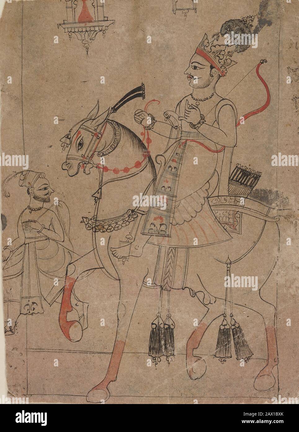 Nobleman on Horseback, mid-18th century Stock Photo - Alamy