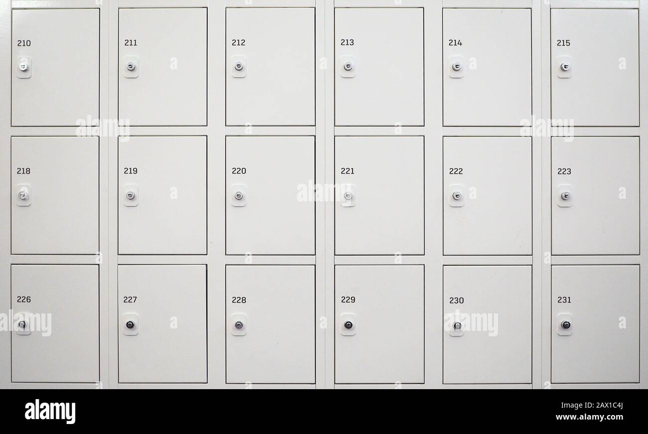 Lockers in a museum hi-res stock photography and images - Alamy