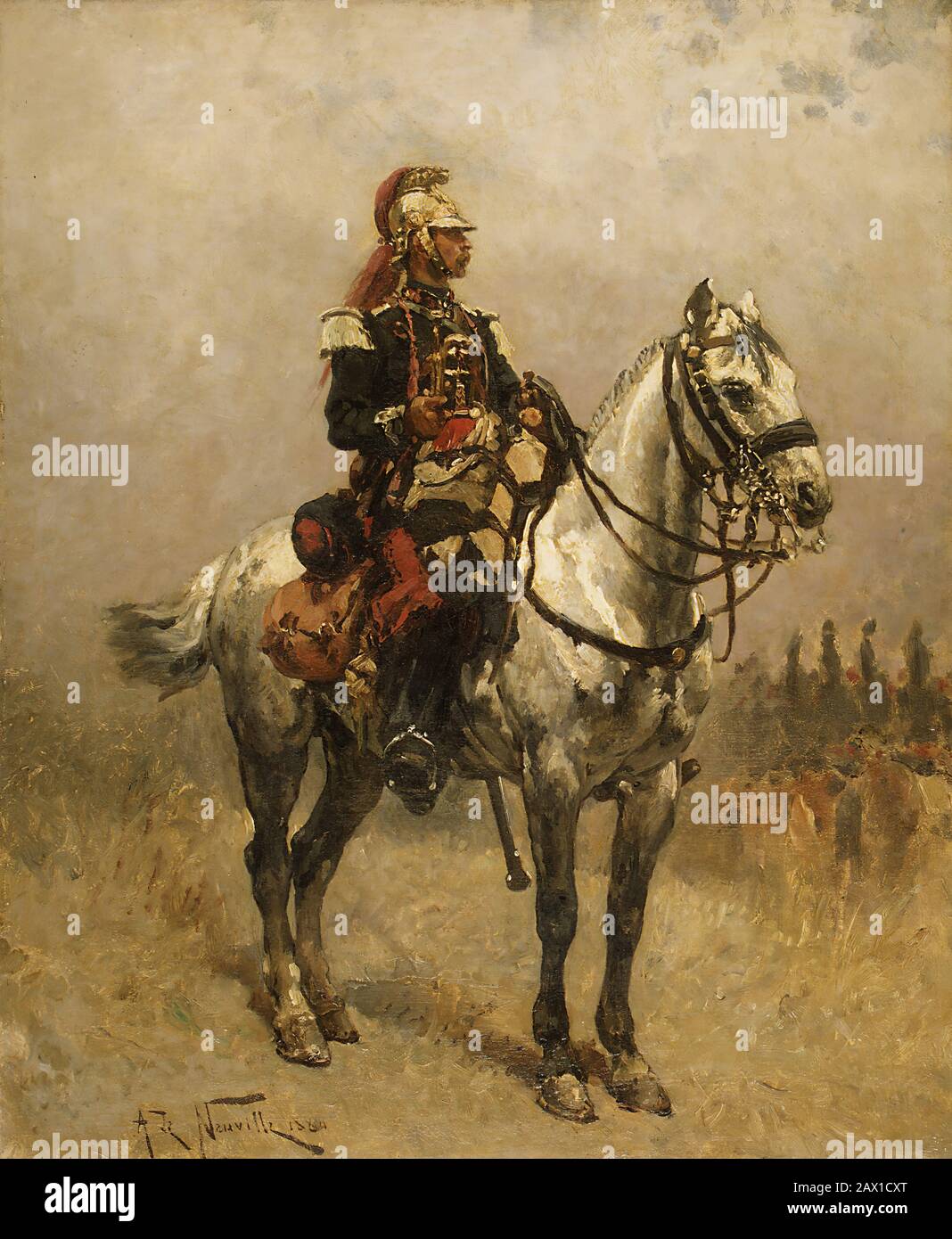 A Cavalryman, 1884 Stock Photo - Alamy