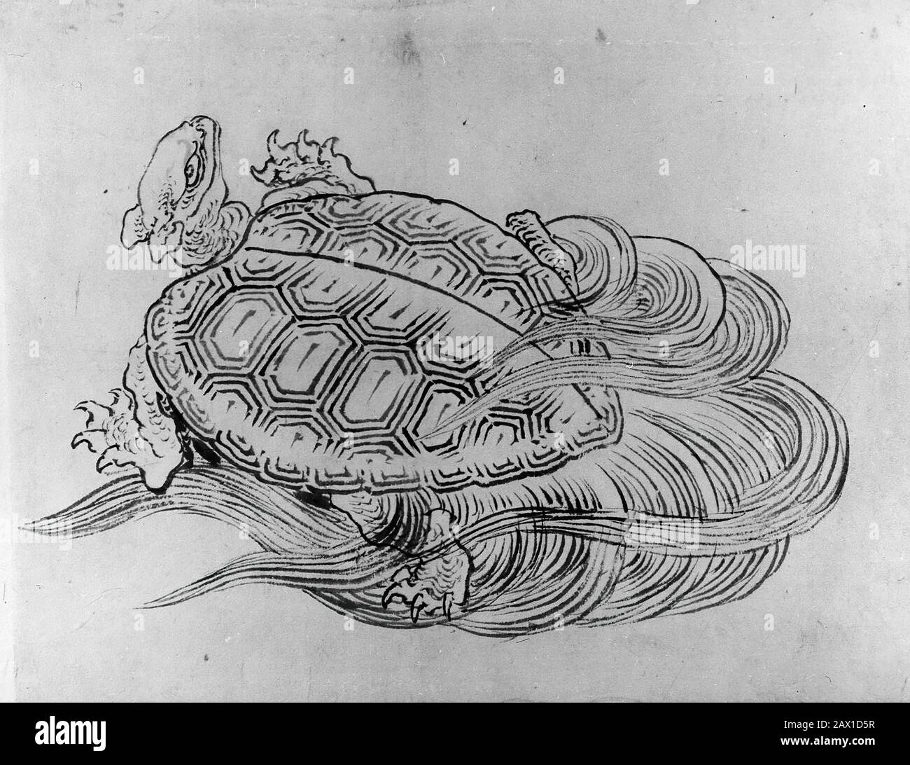 Sea Turtle (Emblem of Longevity), 18th-19th century. Edo period (1615 ...