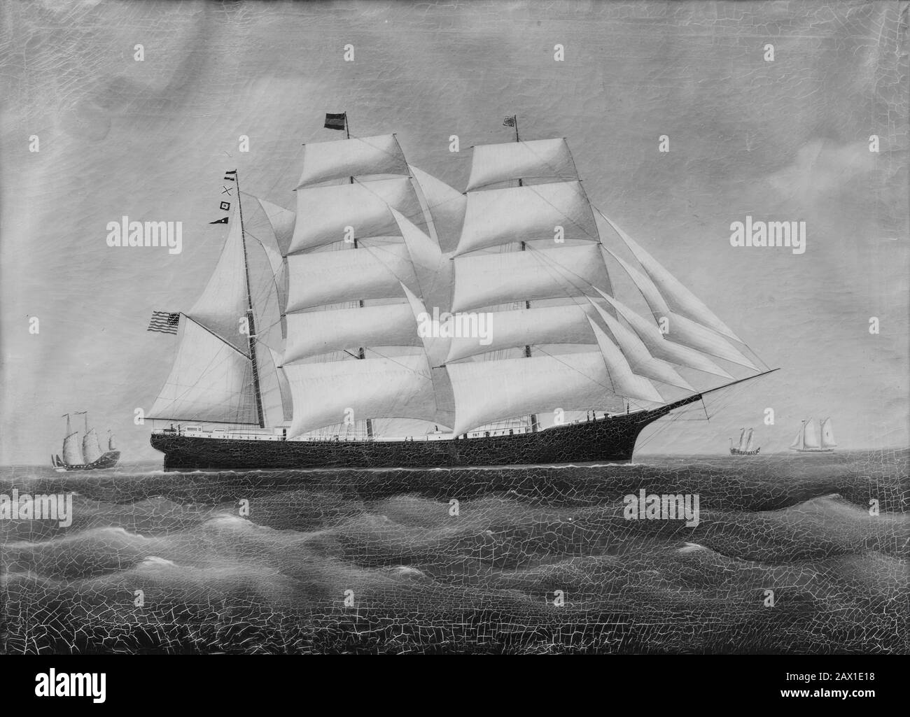 The Ship "John W. Brewer", ca. 1845 Stock Photo - Alamy