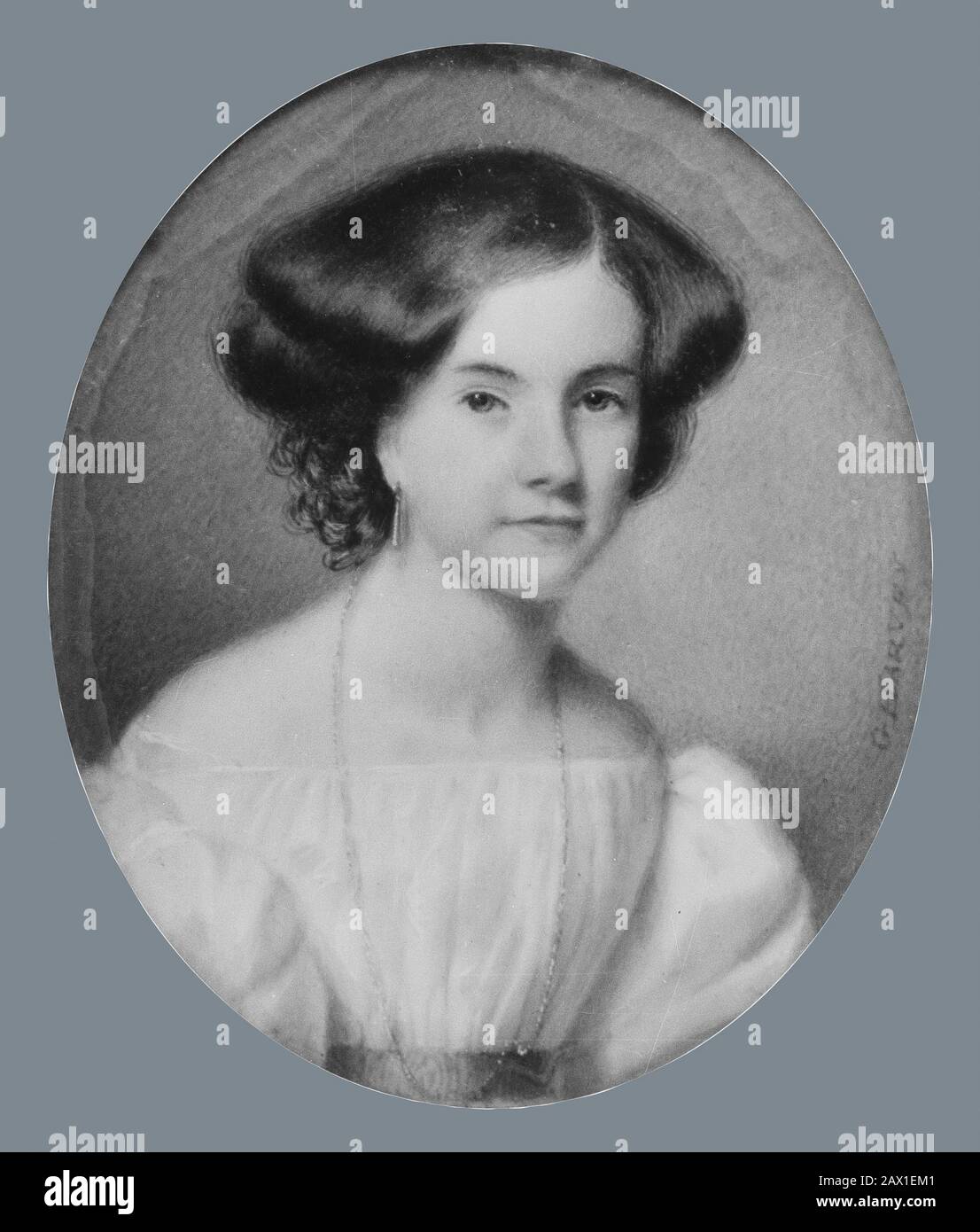Portrait of a Lady, ca. 1830 Stock Photo - Alamy
