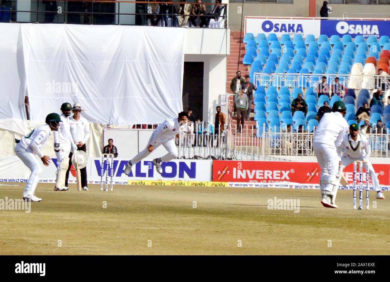 Players are in form during the last day of 1st Test Match between ...